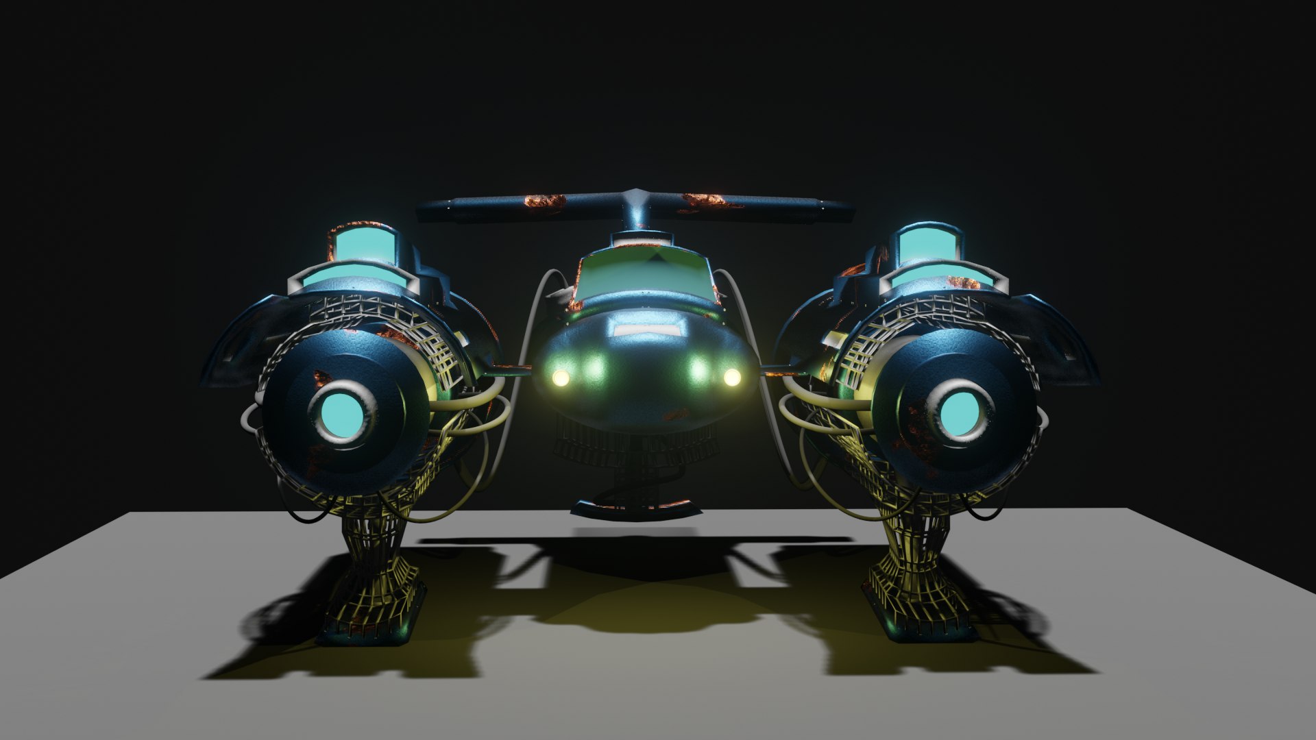 3D Rusty Spaceship - TurboSquid 1445172