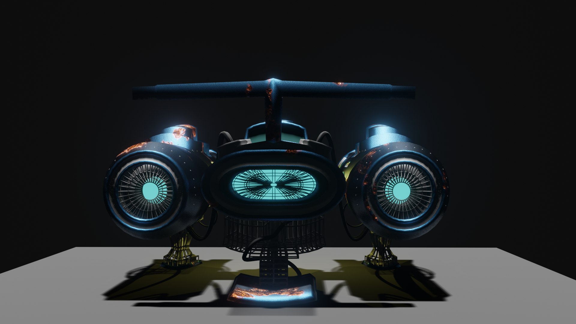 3D Rusty Spaceship - TurboSquid 1445172