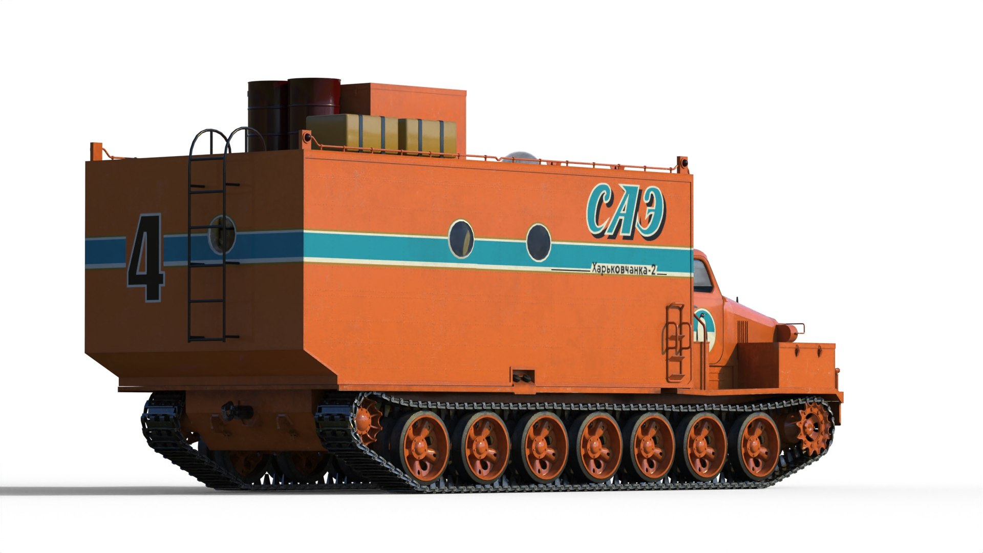 Kharkovchanka-2 Soviet Antarctic Cruisers STT Model - TurboSquid 2113051