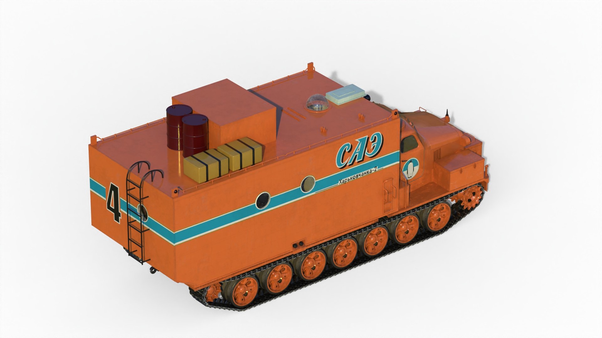 Kharkovchanka-2 Soviet Antarctic Cruisers STT Model - TurboSquid 2113051