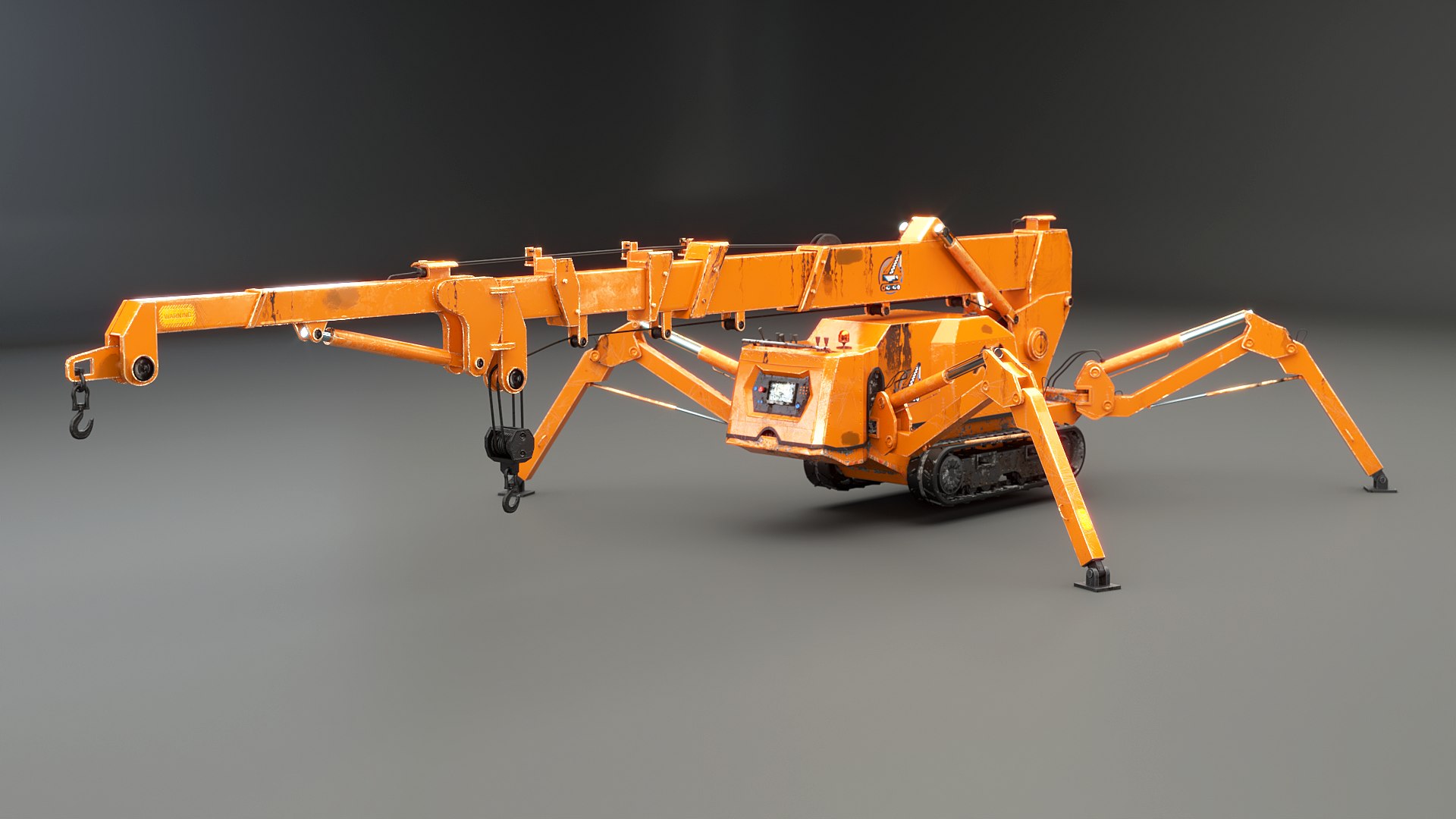 3D Mini Crawler - Spider Crane Used Model - TurboSquid 2207521