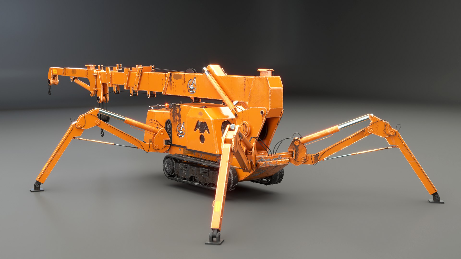 3D Mini Crawler - Spider Crane Used Model - TurboSquid 2207521