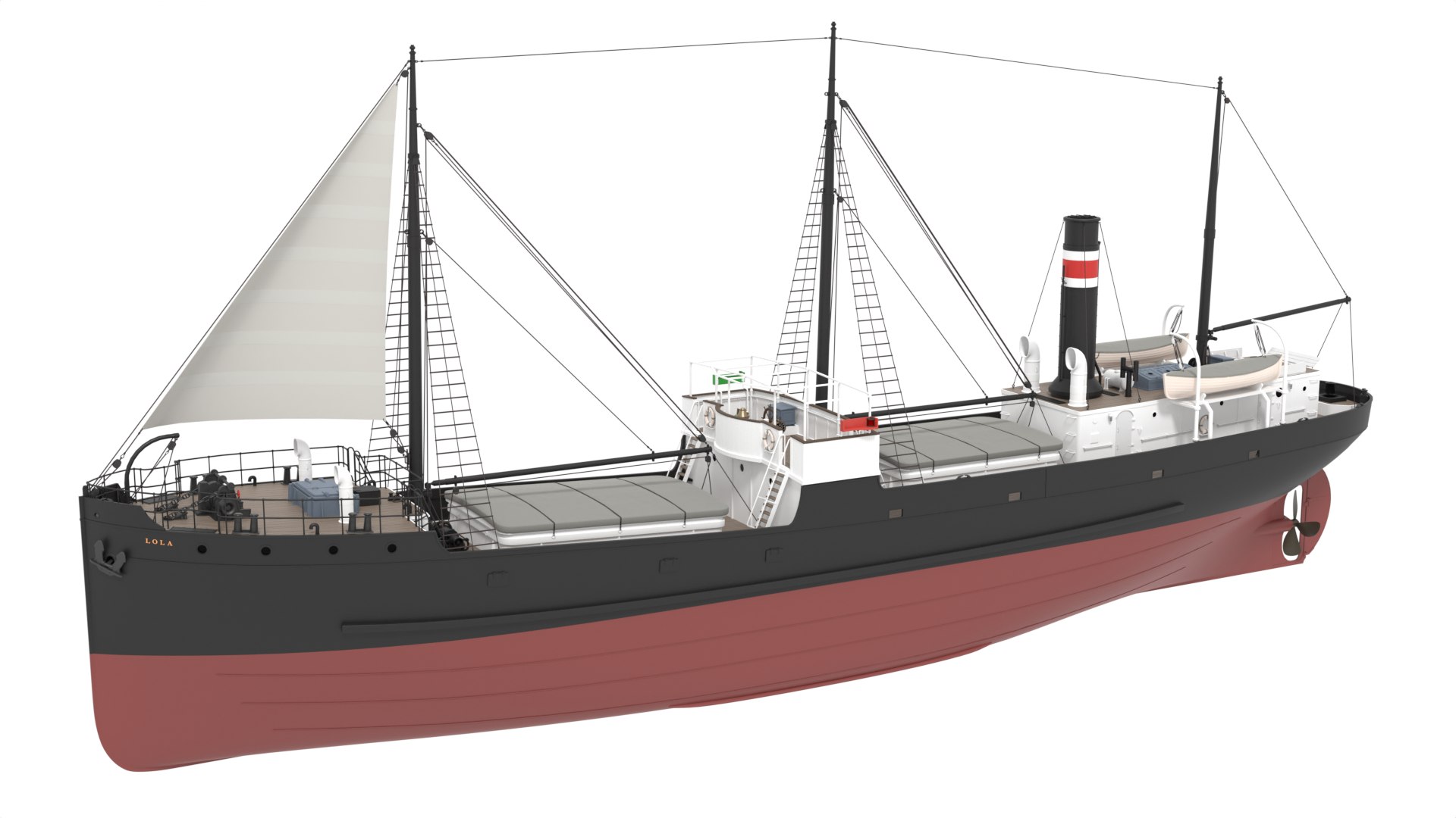 Steam Coaster 3D Model - TurboSquid 2124666