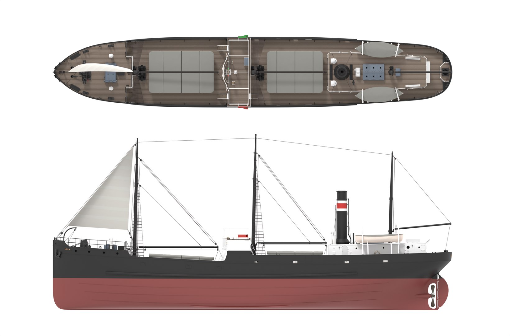 Steam Coaster 3D Model - TurboSquid 2124666