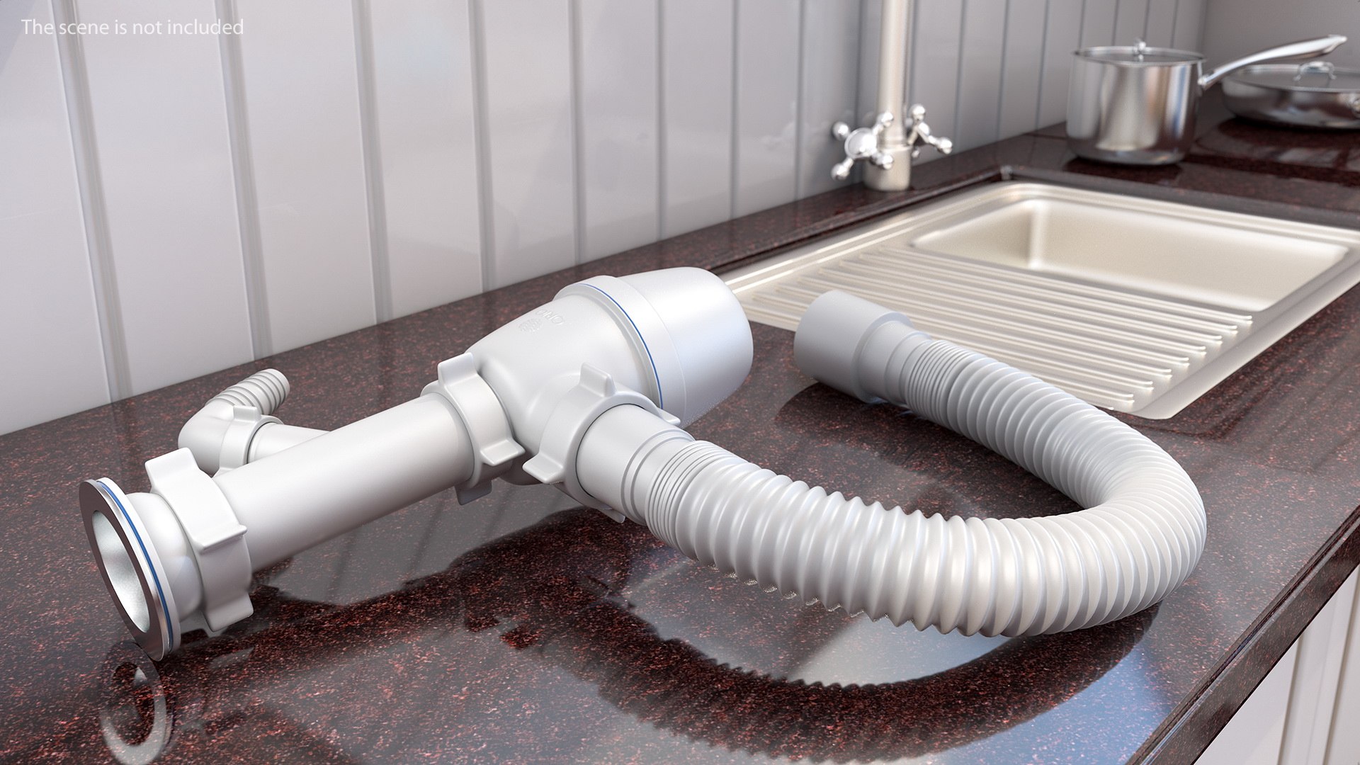 Sink Siphon Parts 3D Model - TurboSquid 1485161