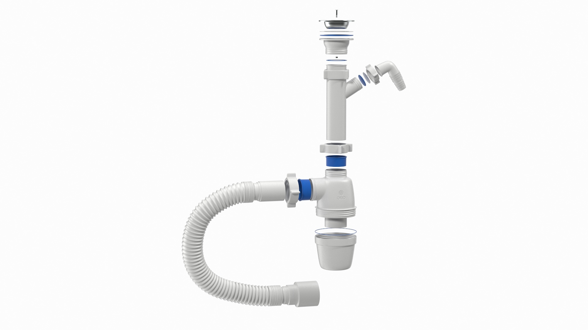Sink Siphon Parts 3D Model - TurboSquid 1485161
