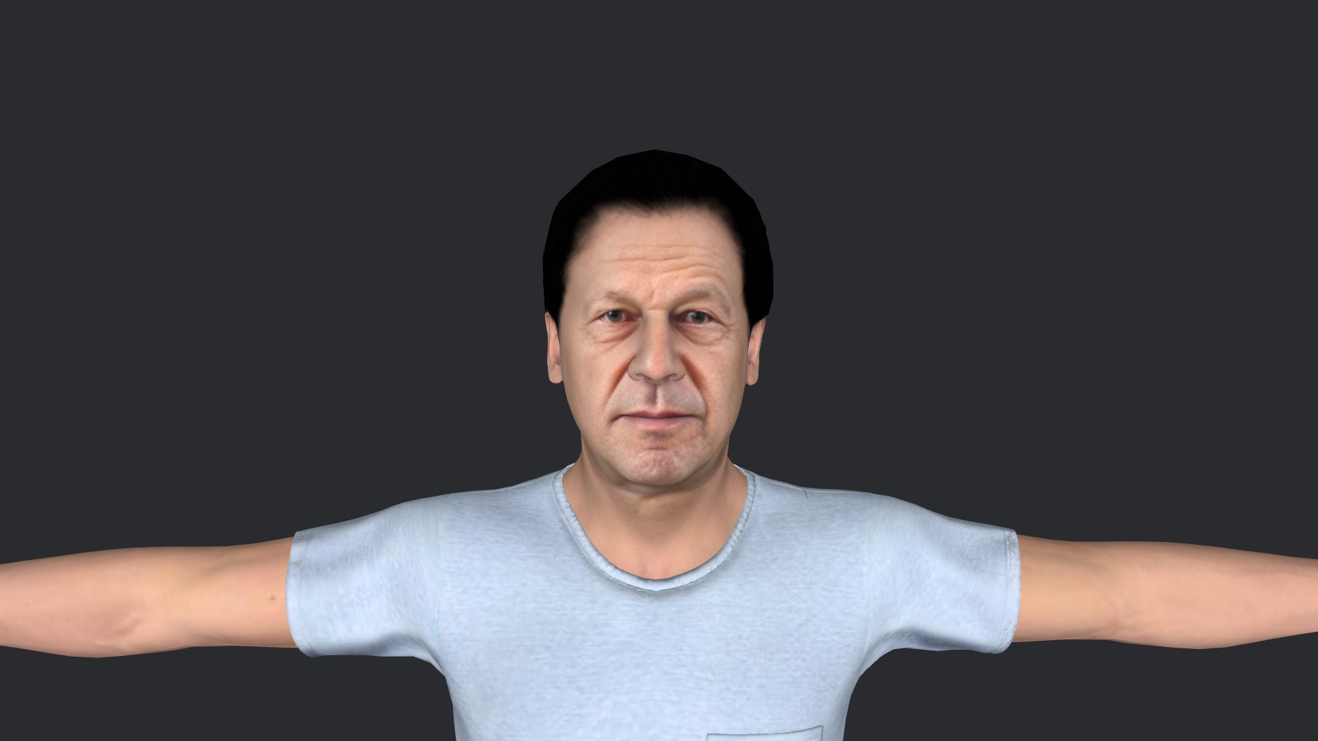3D Model Imran Khan V2 Hyper Realistic Full Body Fully Rigged 3D ...