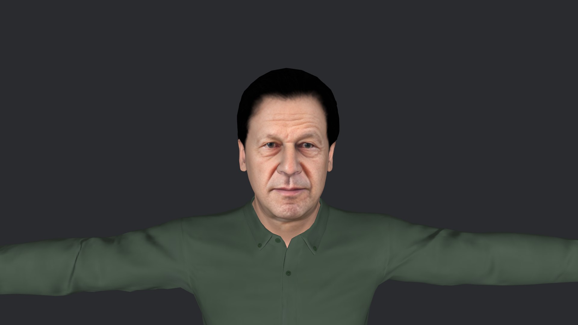 3D Model Imran Khan V2 Hyper Realistic Full Body Fully Rigged 3D ...