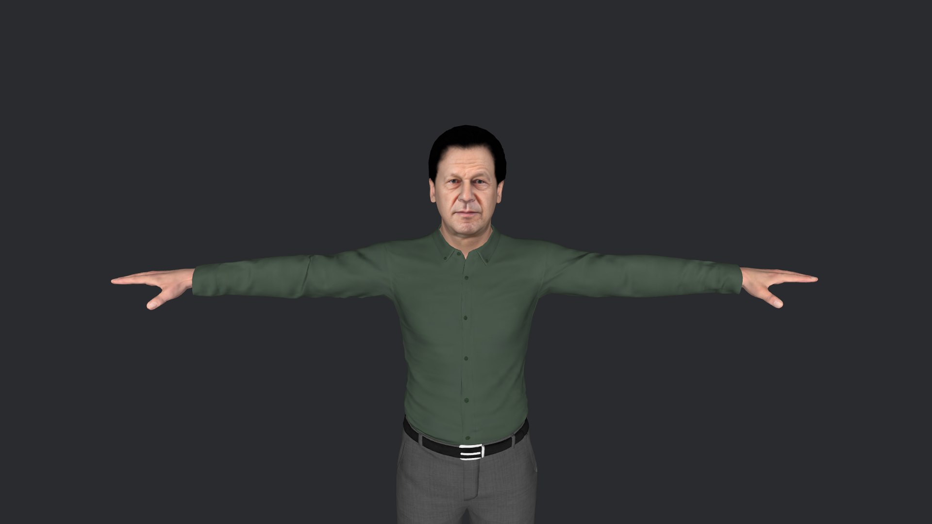 3D Model Imran Khan V2 Hyper Realistic Full Body Fully Rigged 3D ...