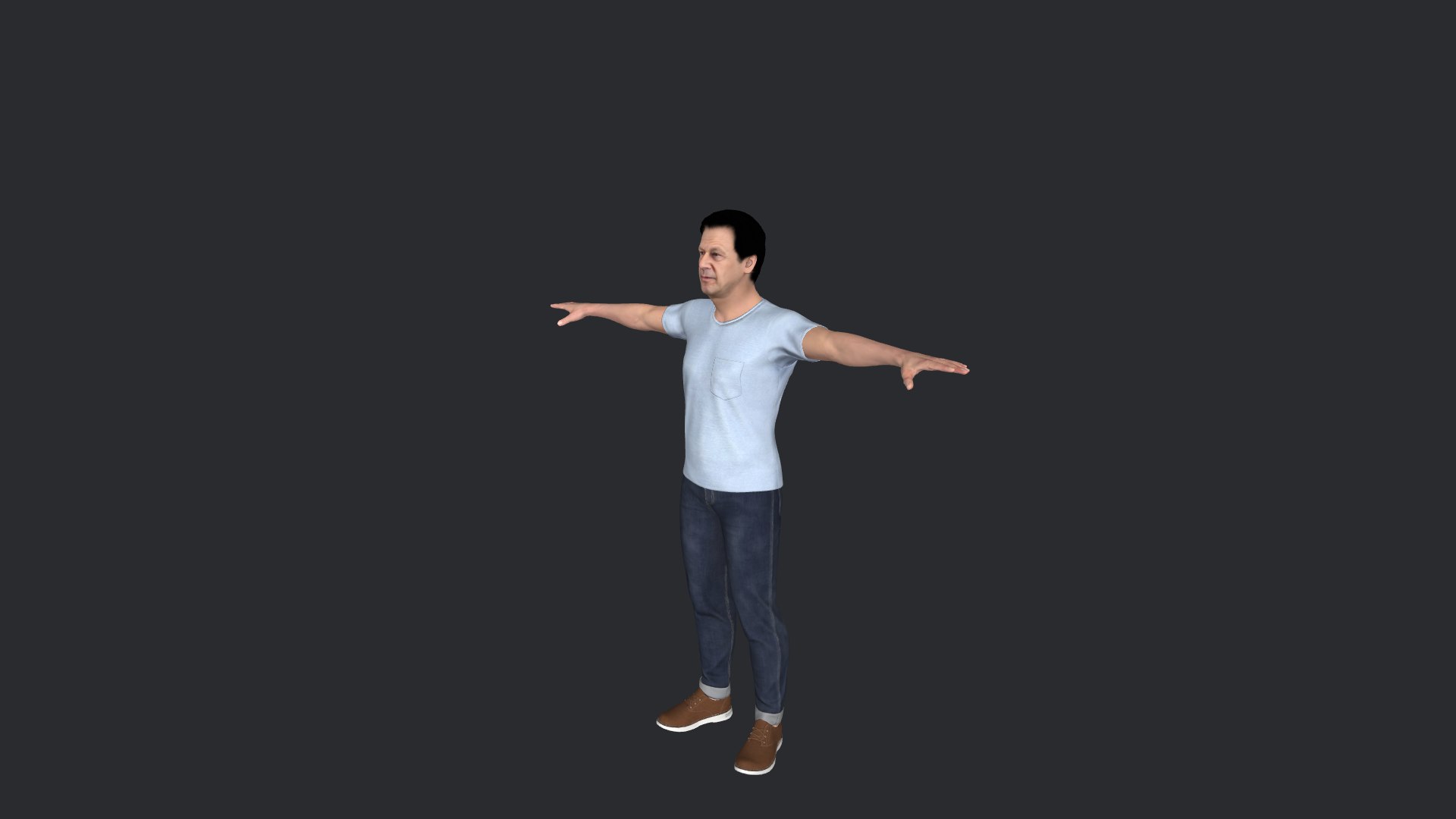 3D Model Imran Khan V2 Hyper Realistic Full Body Fully Rigged 3D ...