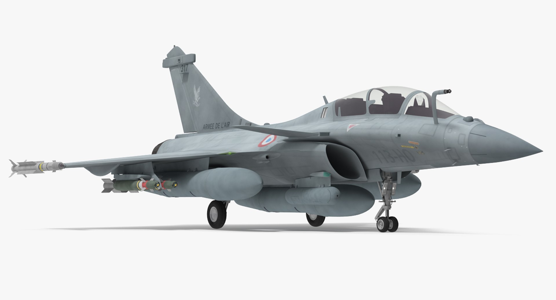 3d Model Dassault Rafale