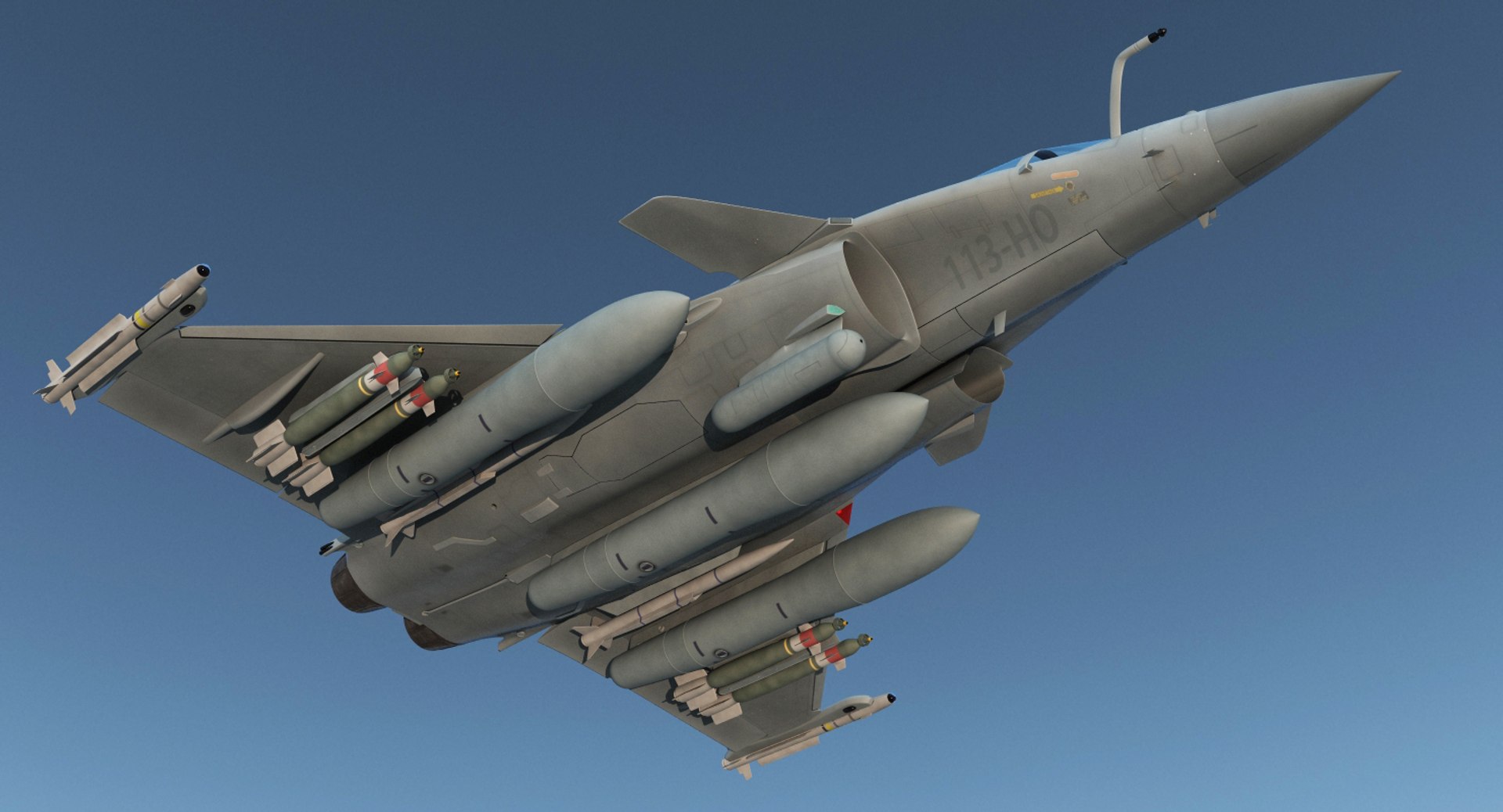 3d Model Dassault Rafale