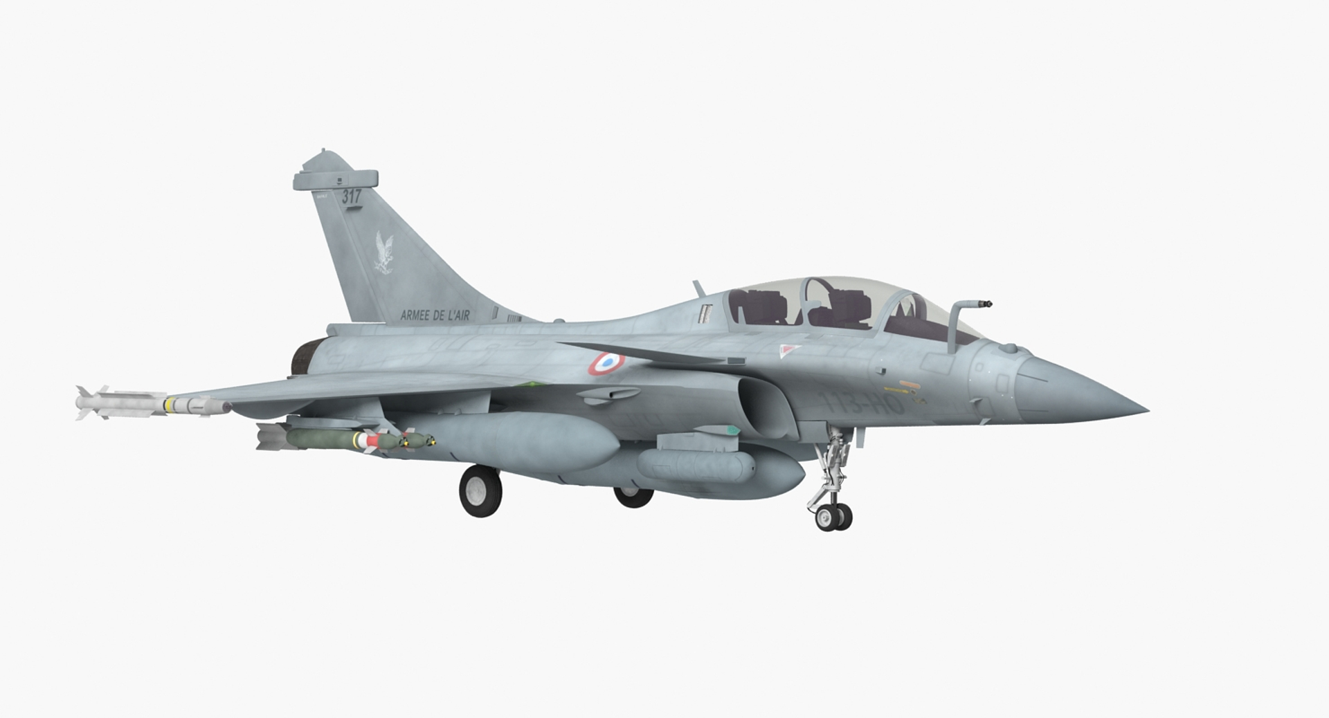 3d Model Dassault Rafale