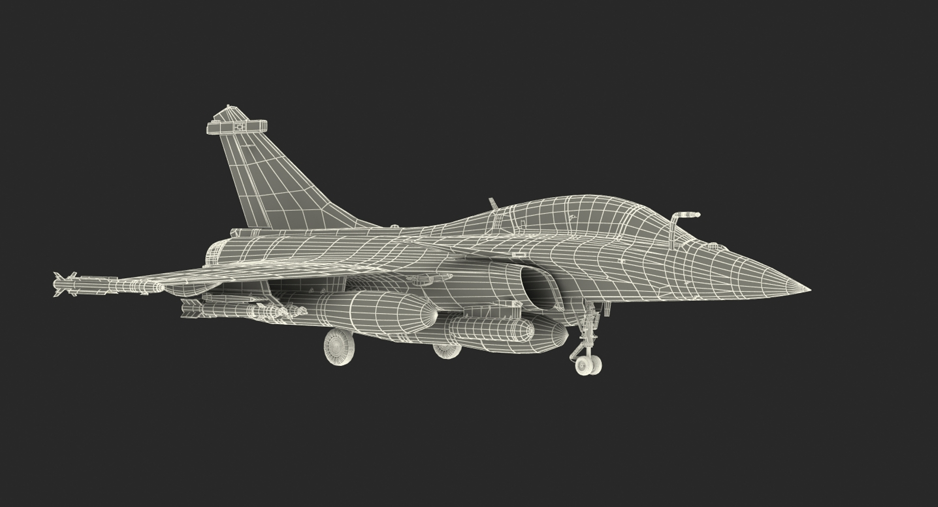 3d Model Dassault Rafale