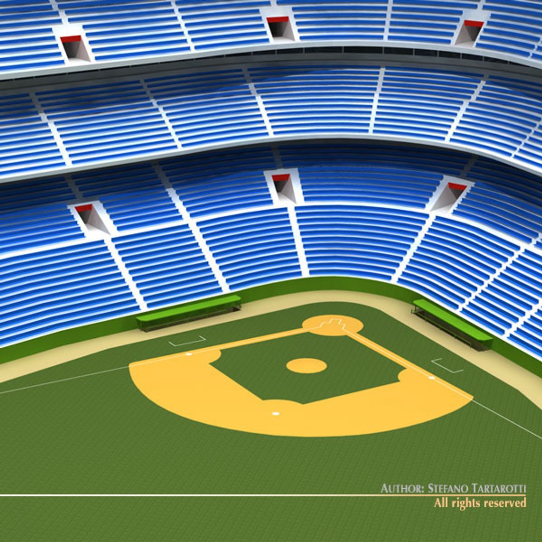 3d Baseball Stadium Model