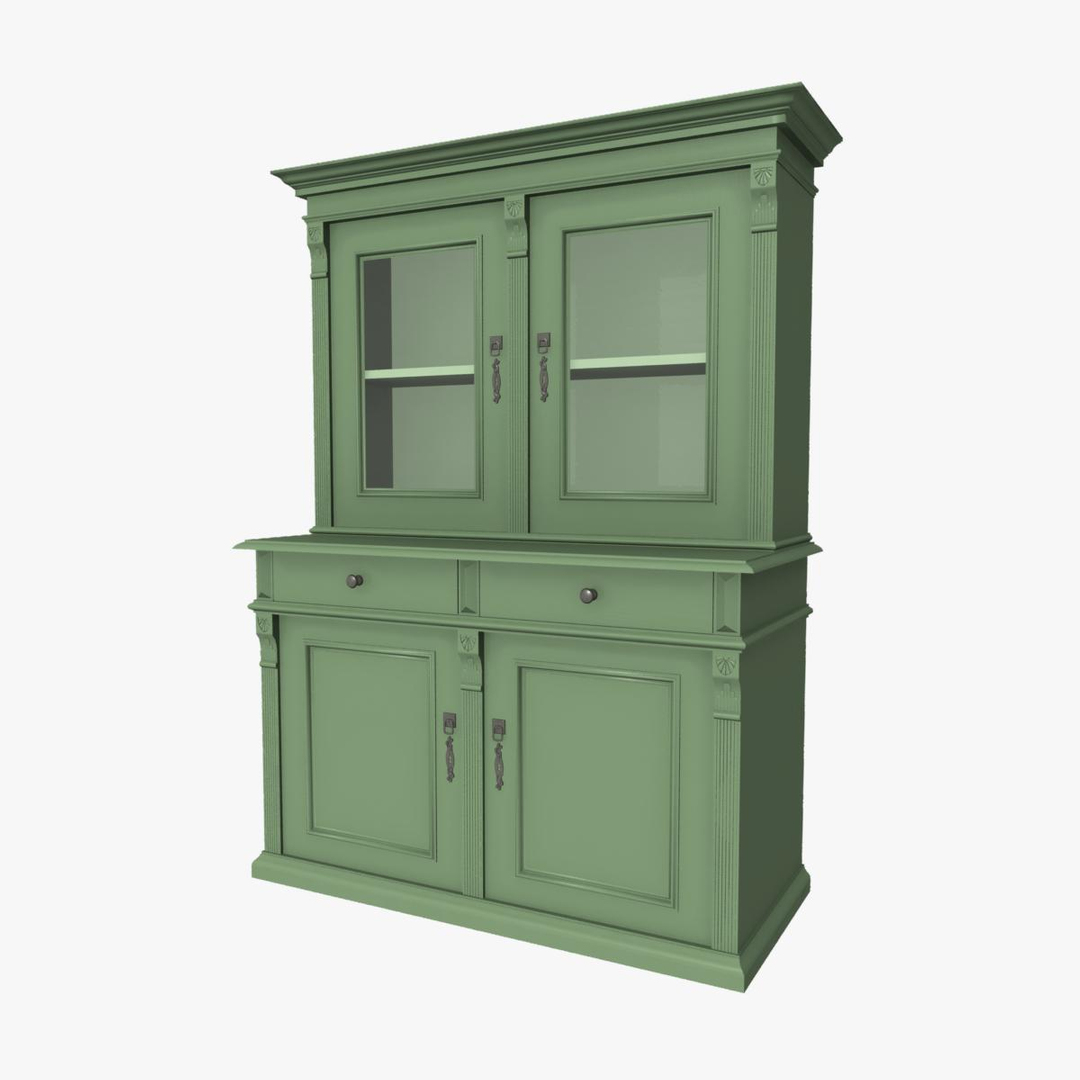 3d Model Antique Cabinet