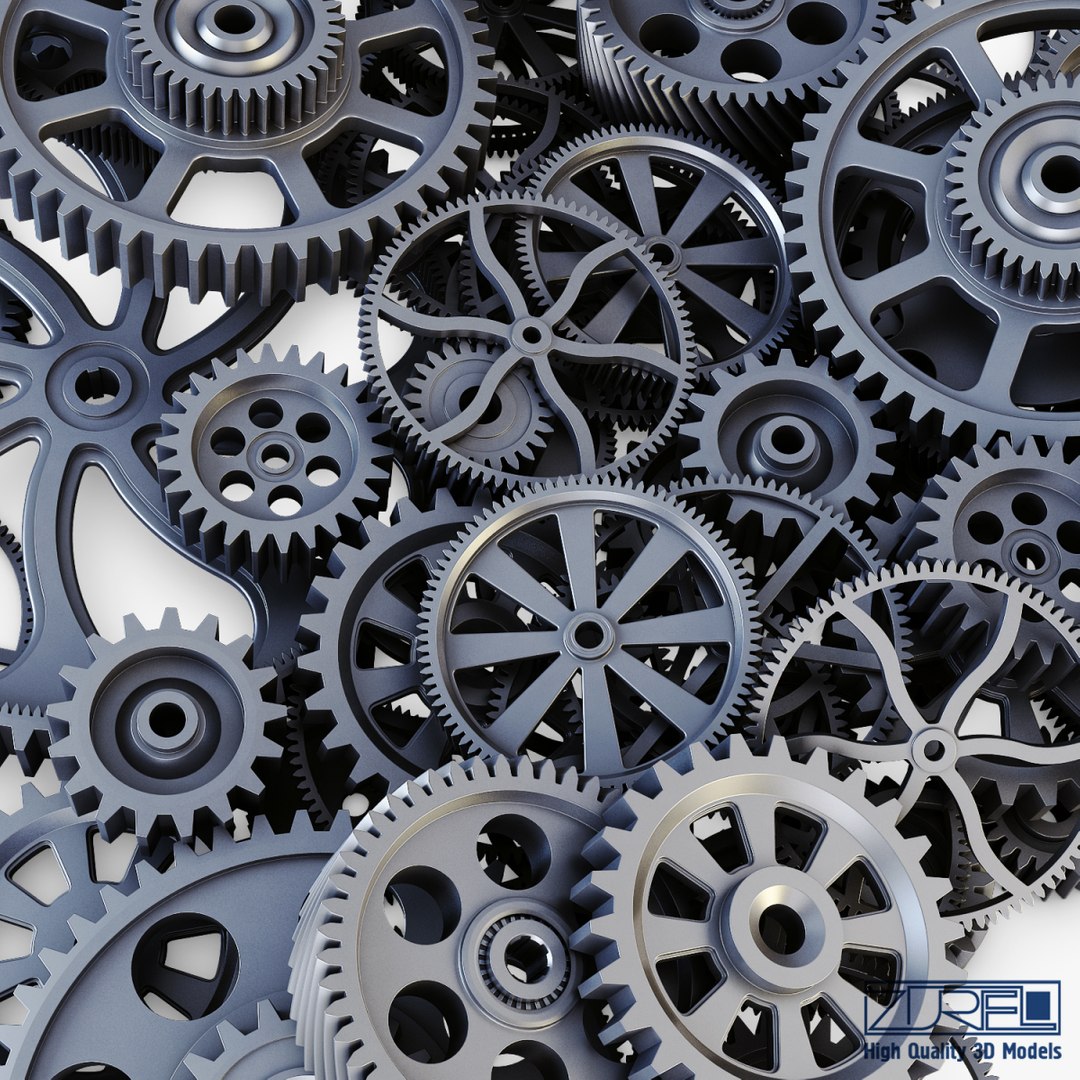 Pile Scattered Gears V 3D Model - TurboSquid 1189659