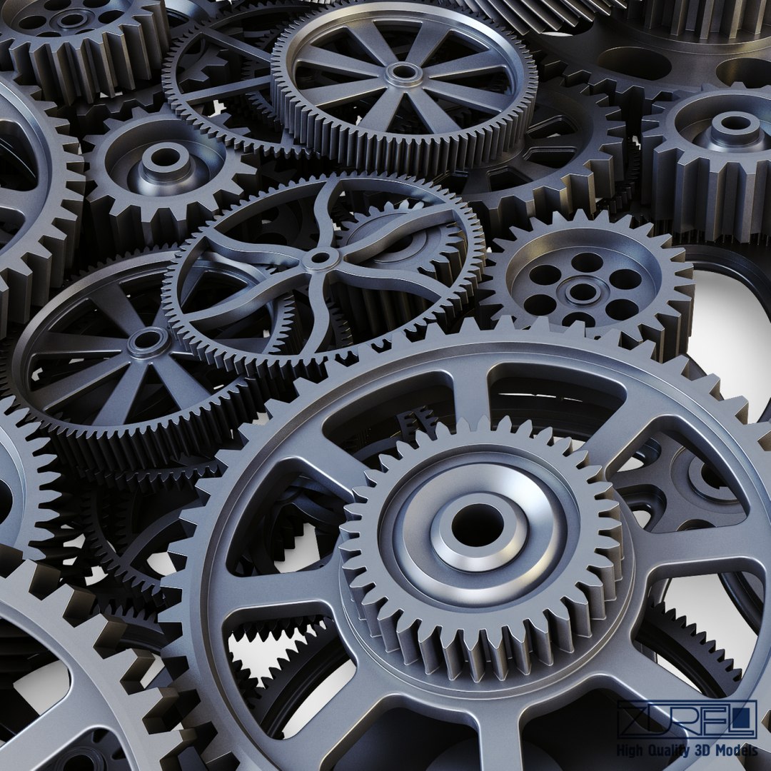 Pile Scattered Gears V 3D Model - TurboSquid 1189659