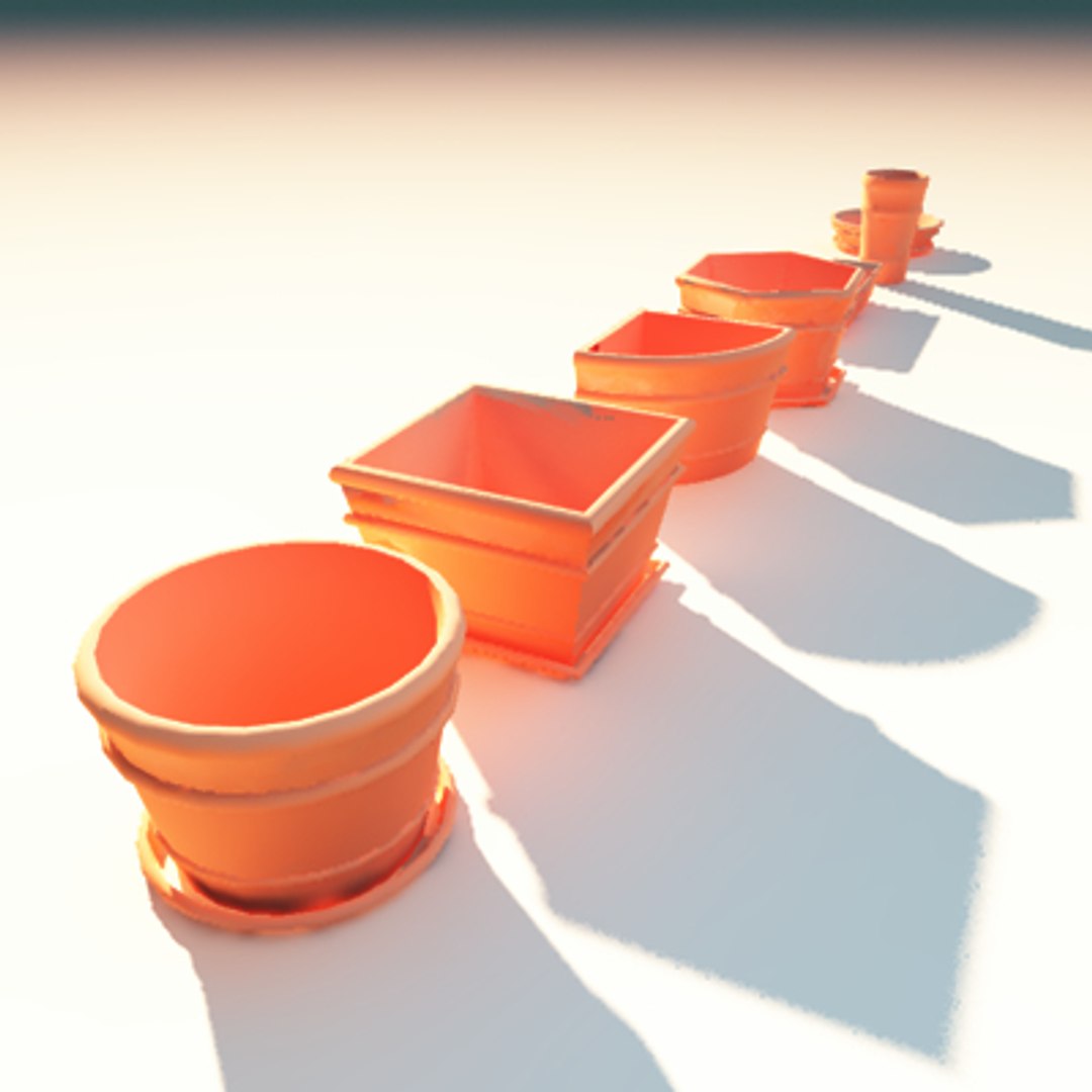 3d Vases Planters Plant Containers Model