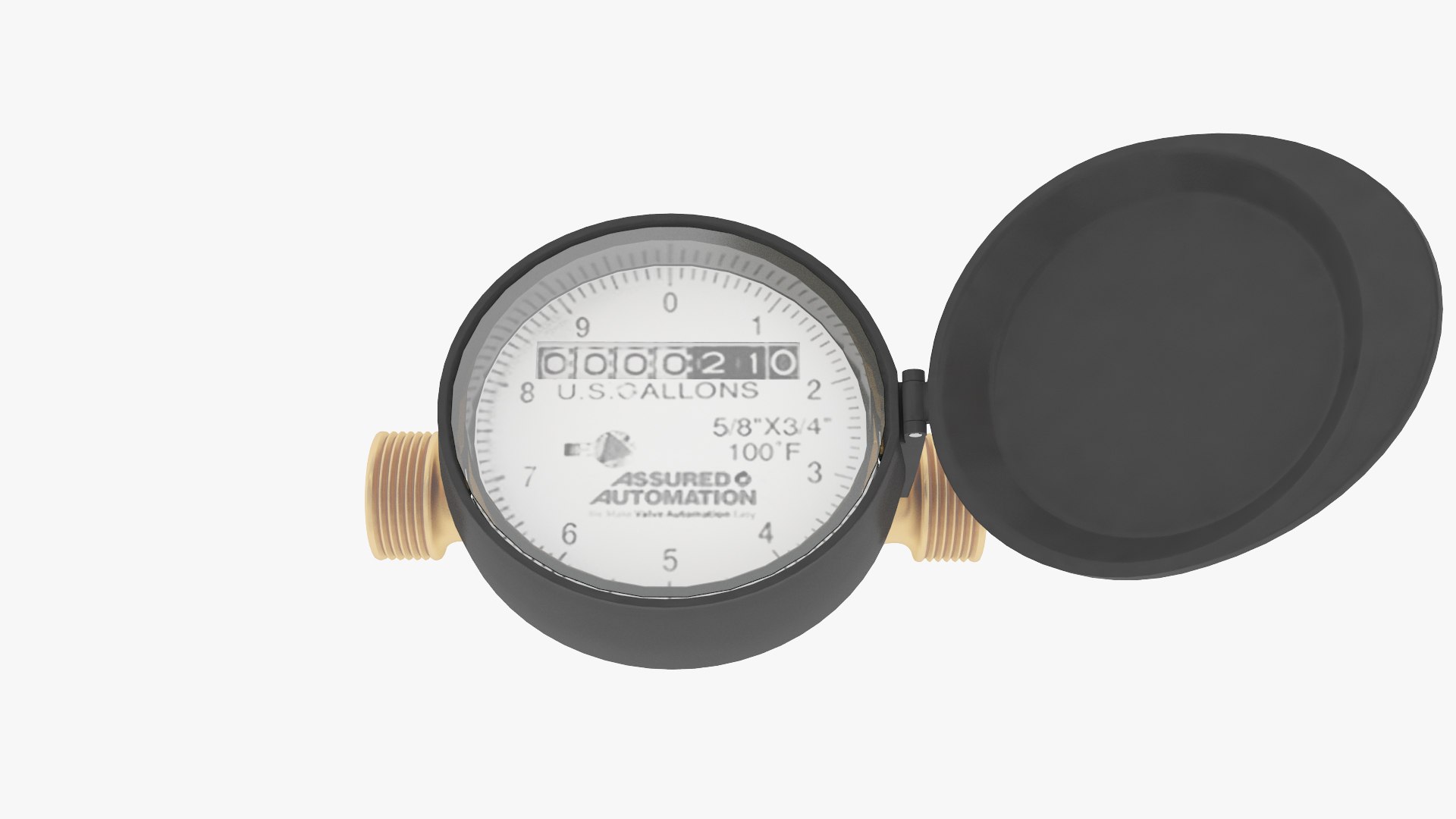3D model Water Meter wiht Cap - TurboSquid 2008329