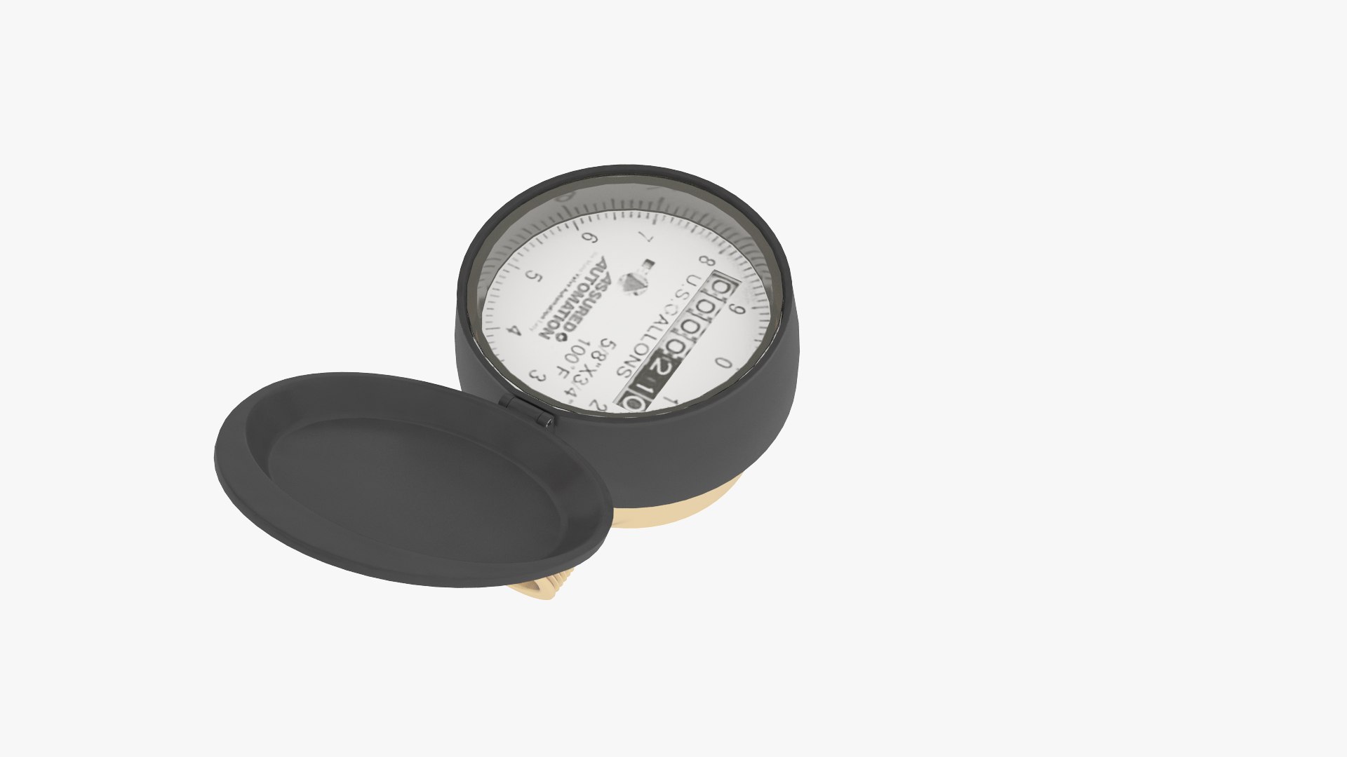 3D model Water Meter wiht Cap - TurboSquid 2008329