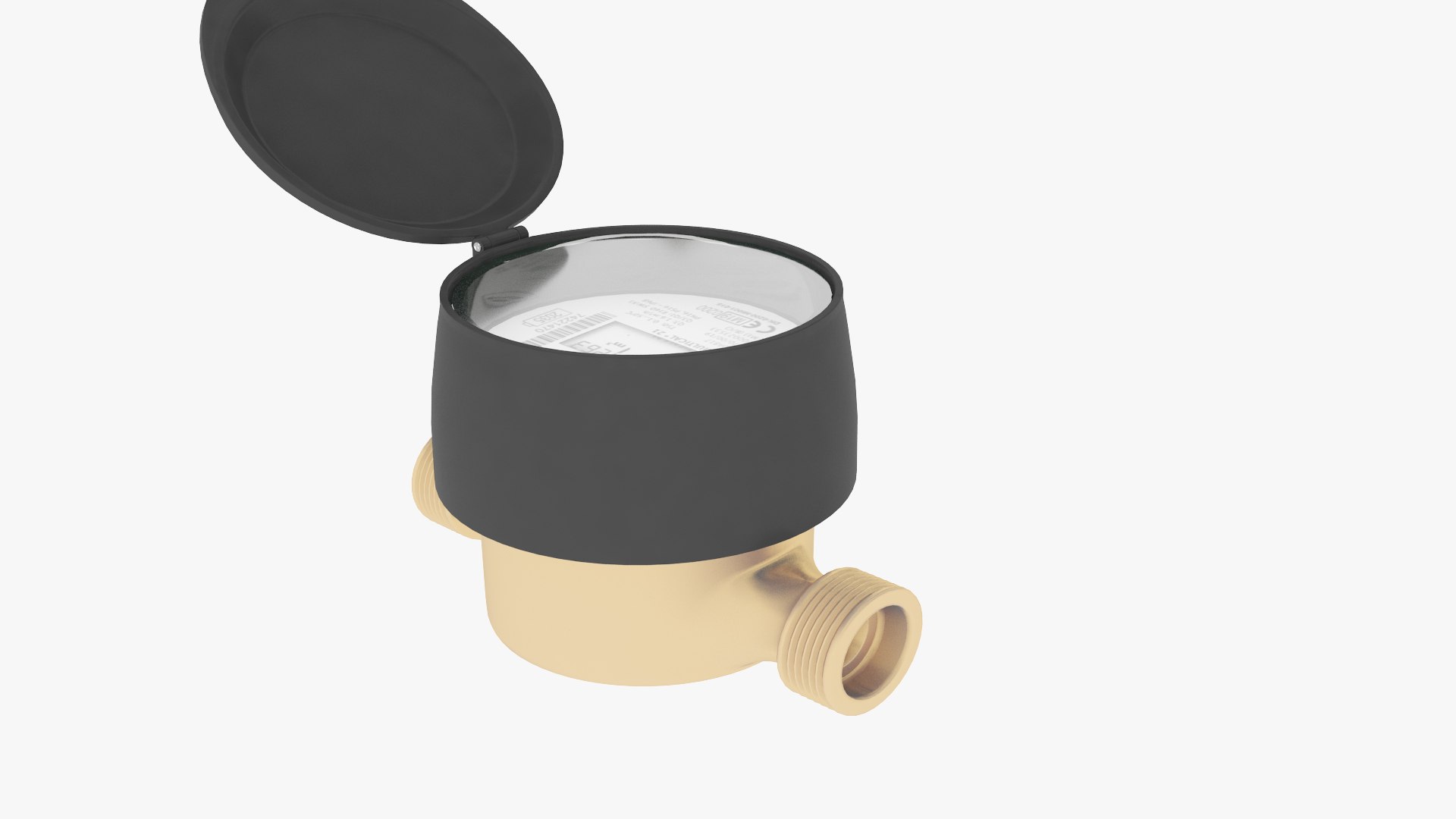 3D model Water Meter wiht Cap - TurboSquid 2008329
