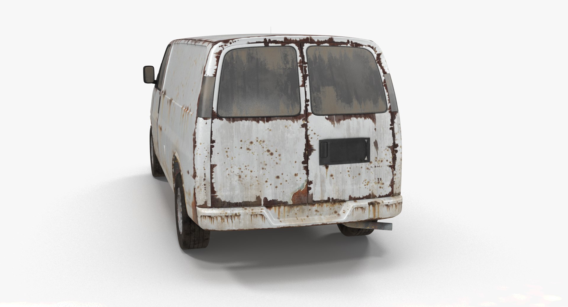 3D Rusty Van Model - TurboSquid 1379423