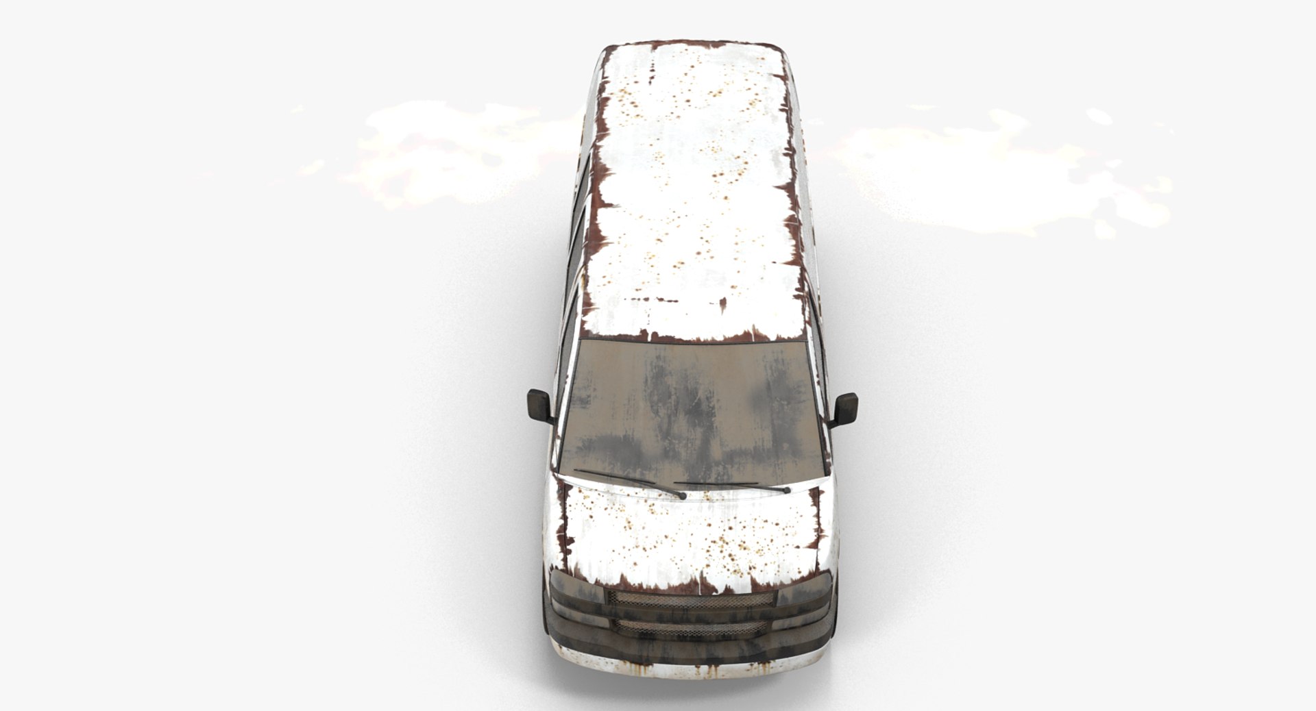 3D Rusty Van Model - TurboSquid 1379423