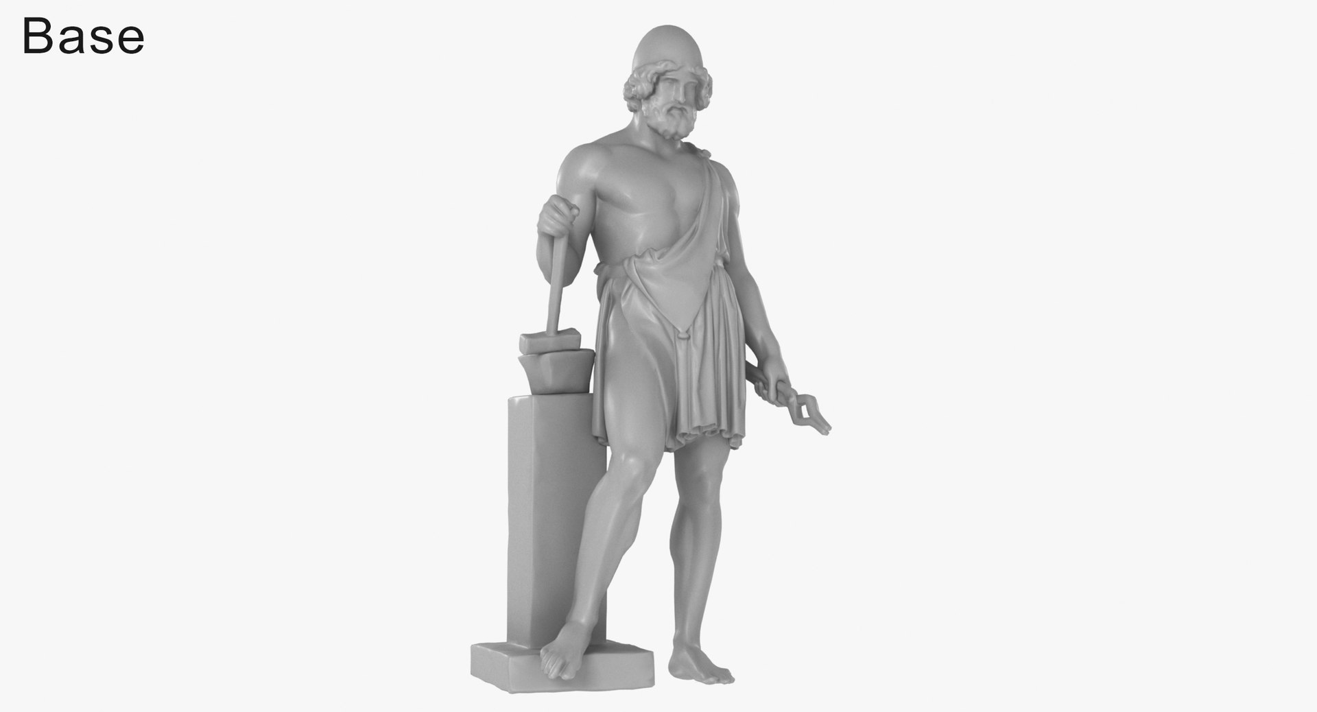 3D Hephaestus Statue v2 - TurboSquid 2106297