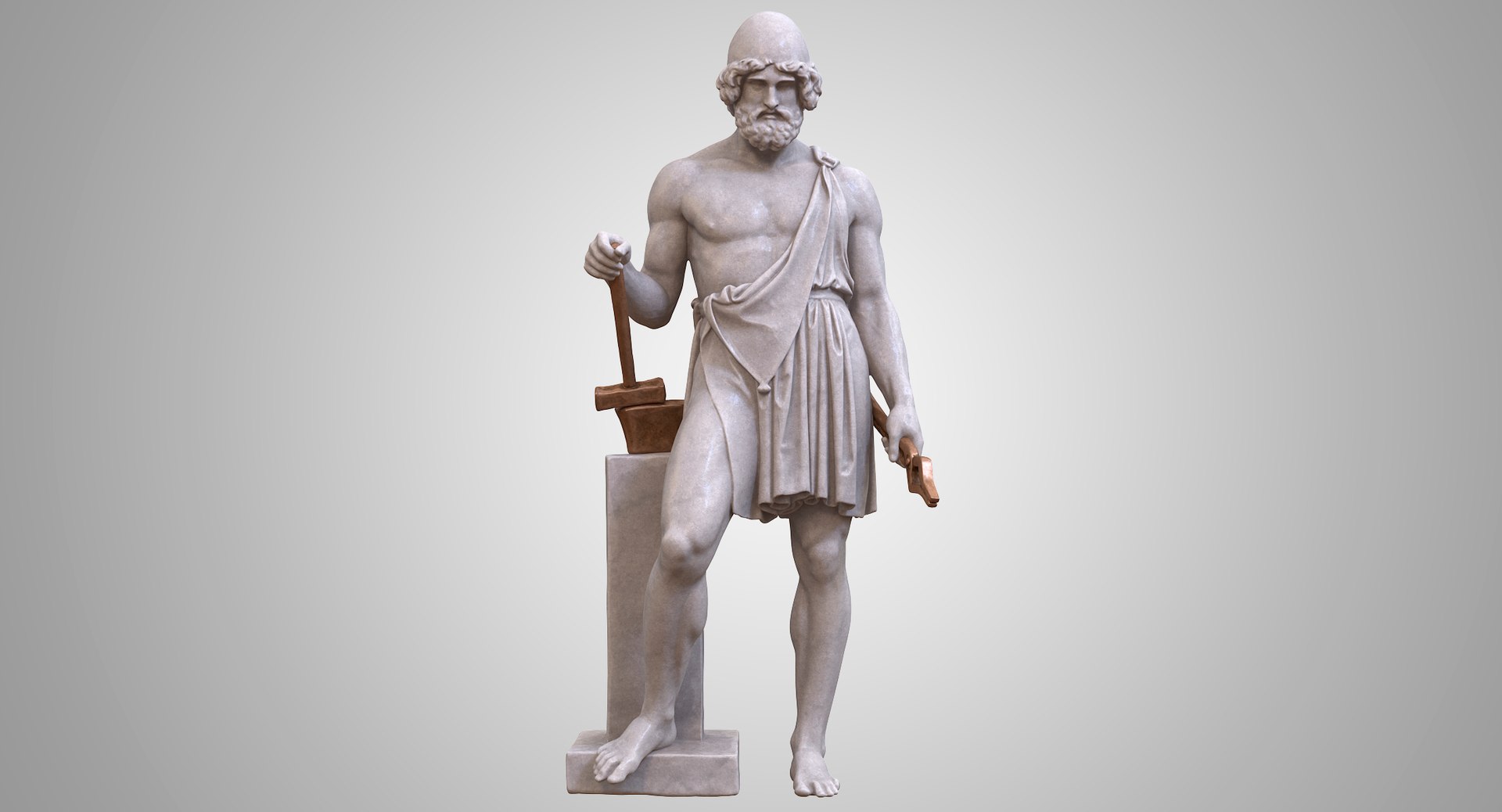 3D Hephaestus Statue v2 - TurboSquid 2106297