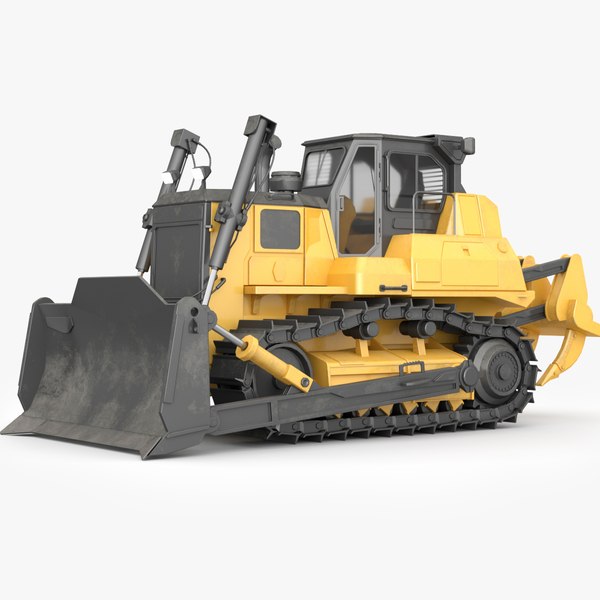 modelo 3d LowPoly Bulldozer - TurboSquid 2001603