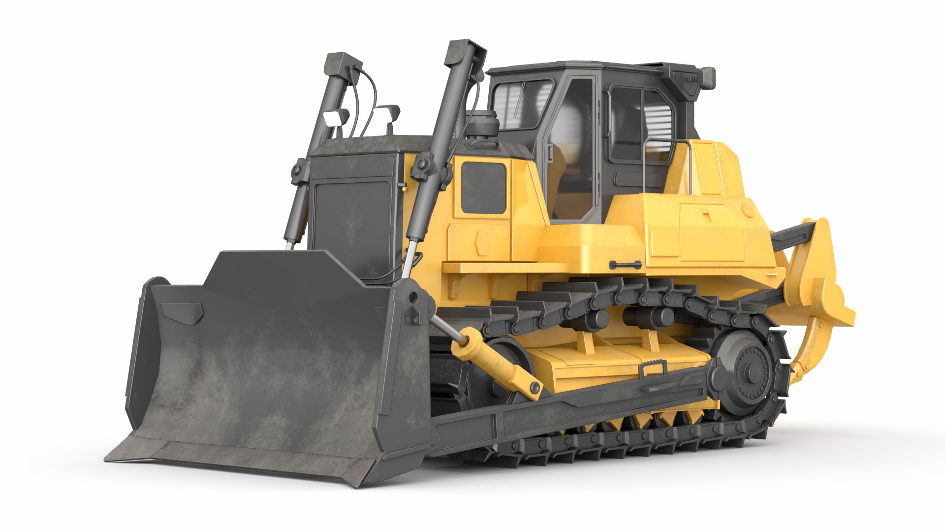 3D LowPoly Bulldozer - TurboSquid 2001603