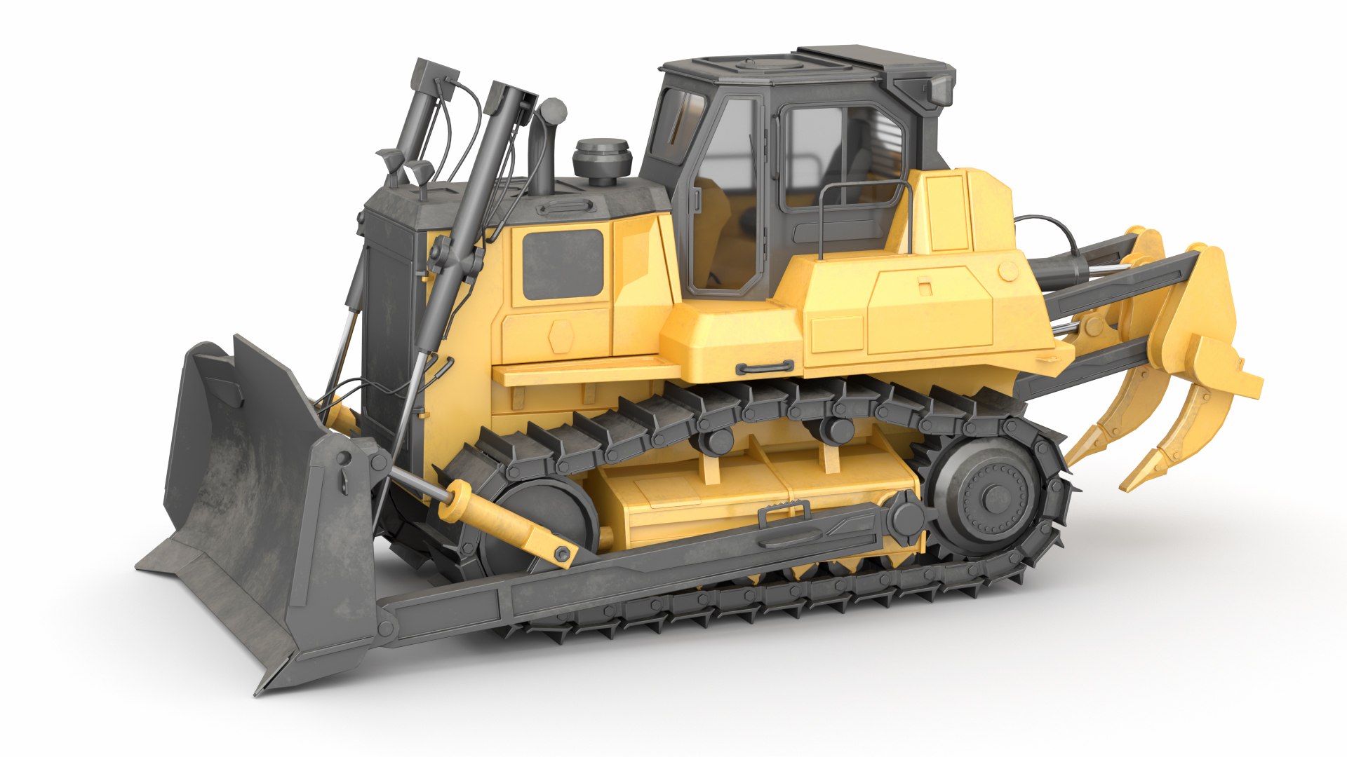 3D LowPoly Bulldozer - TurboSquid 2001603