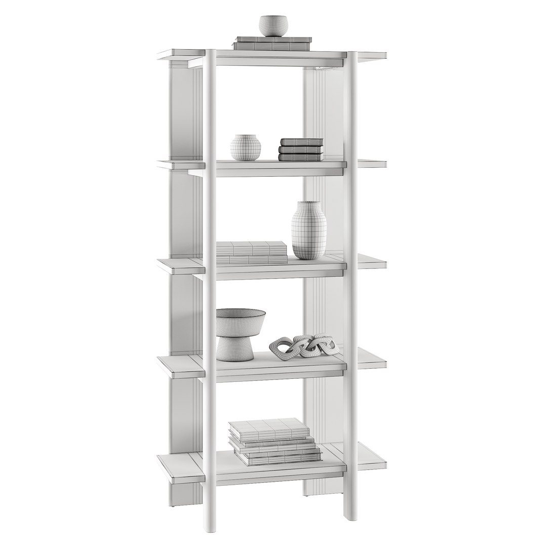 3D Otto Bookshelf - TurboSquid 2354762