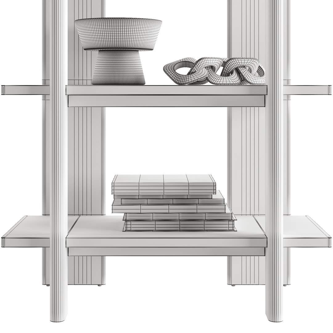 3D Otto Bookshelf - TurboSquid 2354762