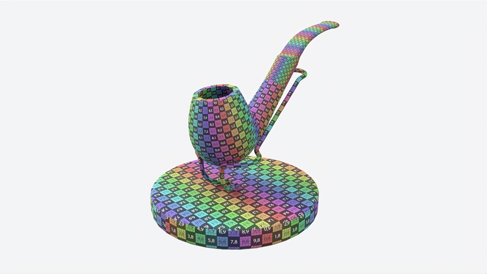 Smoking Pipe Holder Wire With Pipe 3D Model - TurboSquid 2073732