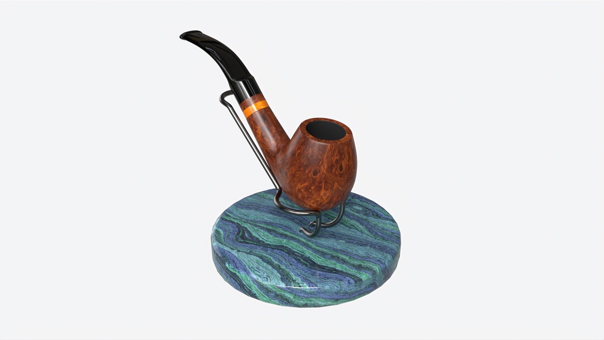 Smoking Pipe Holder Wire With Pipe 3D Model - TurboSquid 2073732