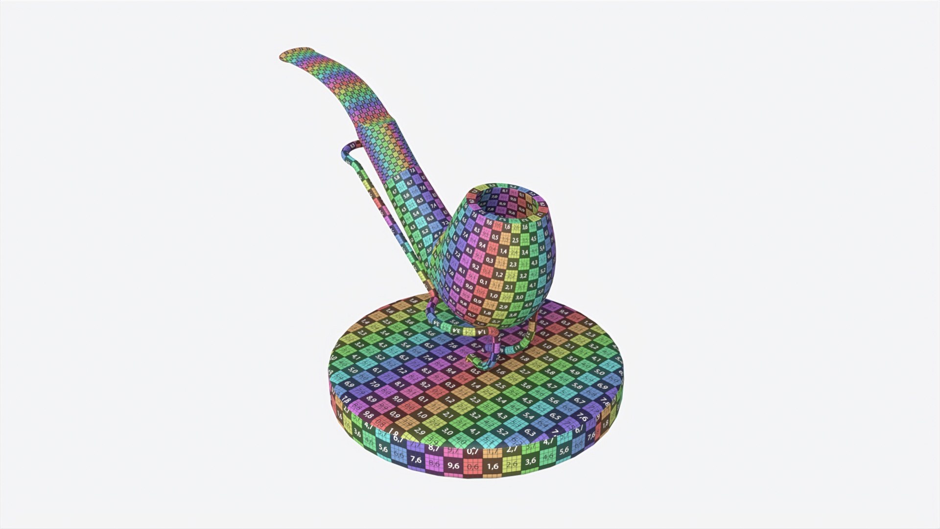 Smoking Pipe Holder Wire With Pipe 3D Model - TurboSquid 2073732