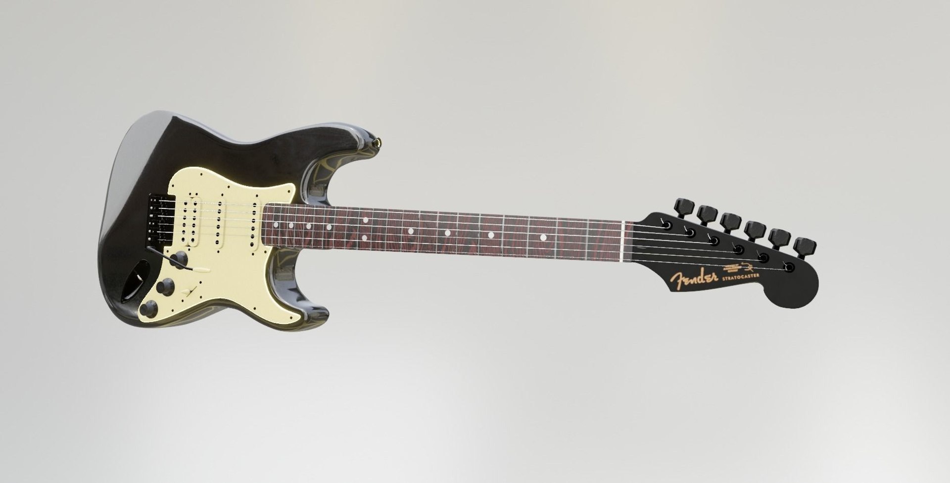 Fender Stratocaster Electric Guitar 3D model - TurboSquid 2047909