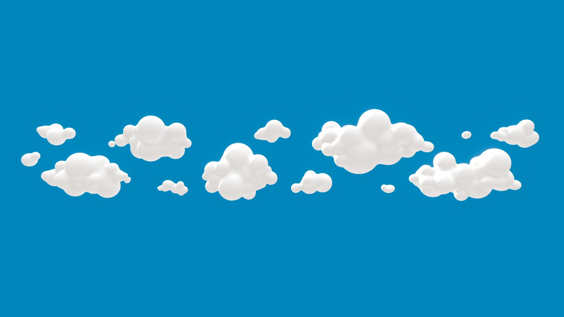 3D Clouds Cartoon Style Model - TurboSquid 1909519