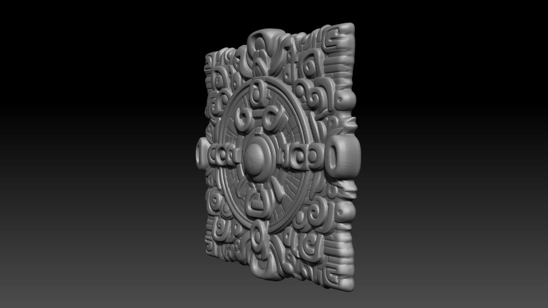 3D Mayan Pendant Bas Relief 240516 23 3D Print Model - TurboSquid 2295010