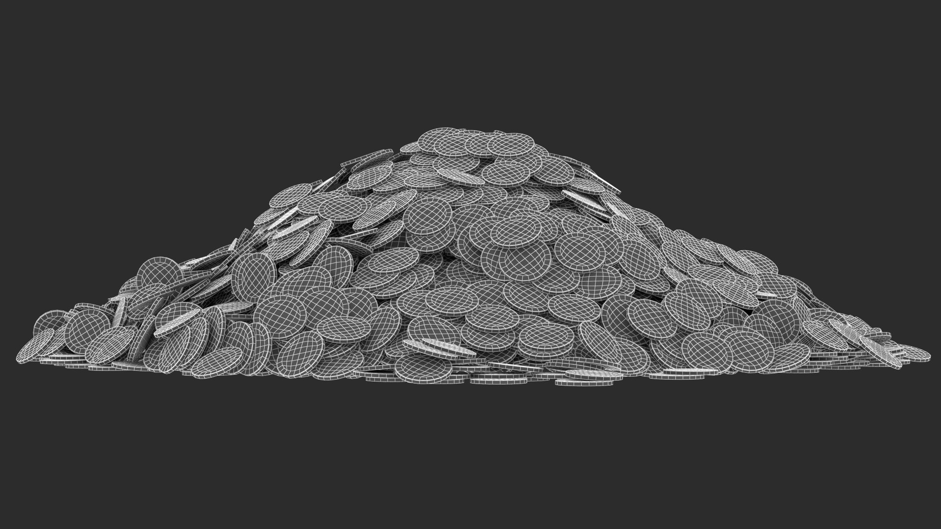 Small Dollar Coins Pile 3D Model - TurboSquid 1870551