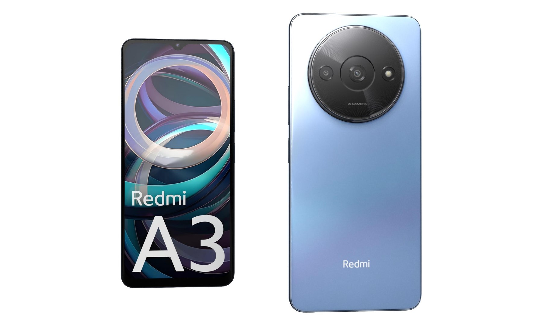Xiaomi Redmi A3 Blue 3D Model - TurboSquid 2190509