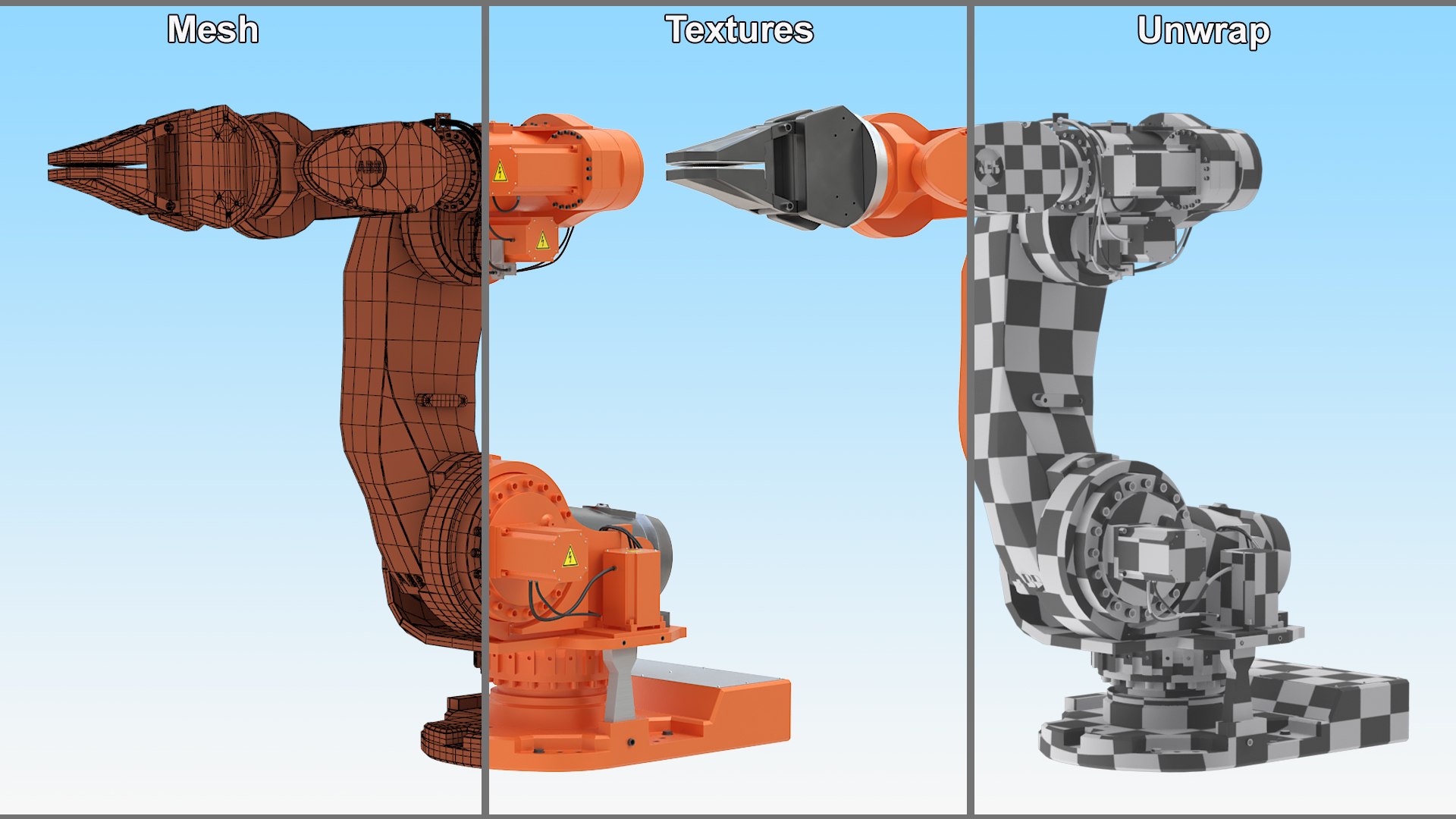 ABB IRB 7600 With Gripper Orange Rigged For Maya 3D Model - TurboSquid ...