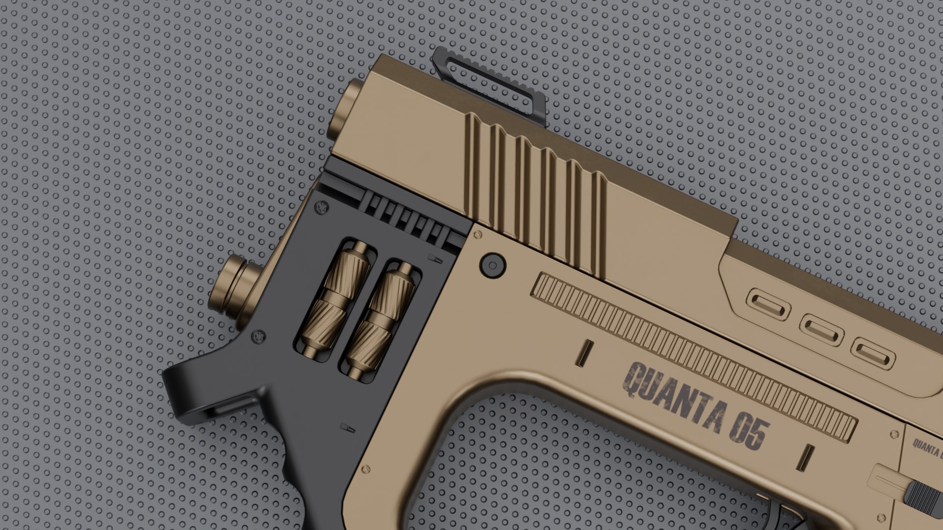 SciFi Concept Futuristic Handgun Brown Color 3D - TurboSquid 2518098