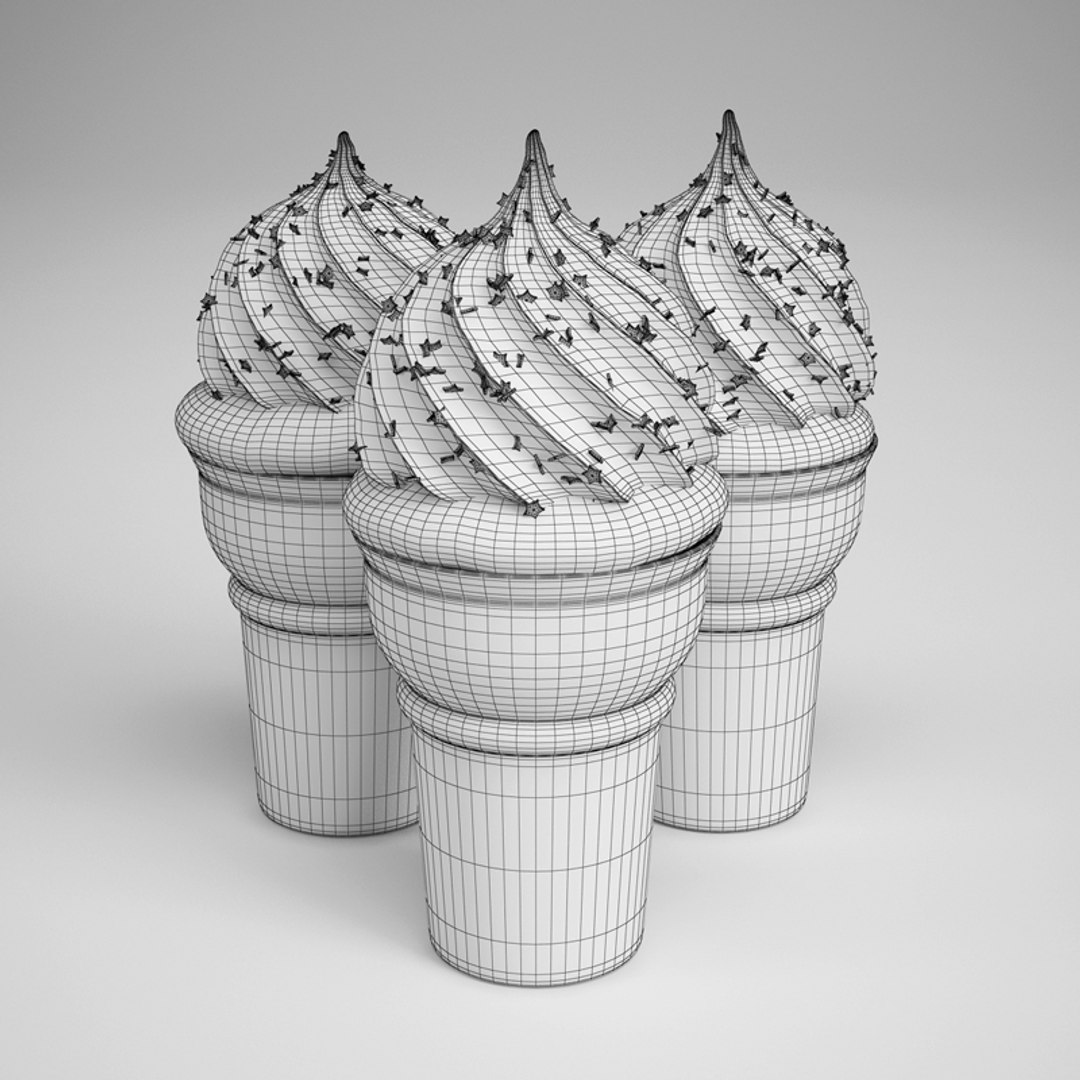 Ice Cream Cones 14 Obj