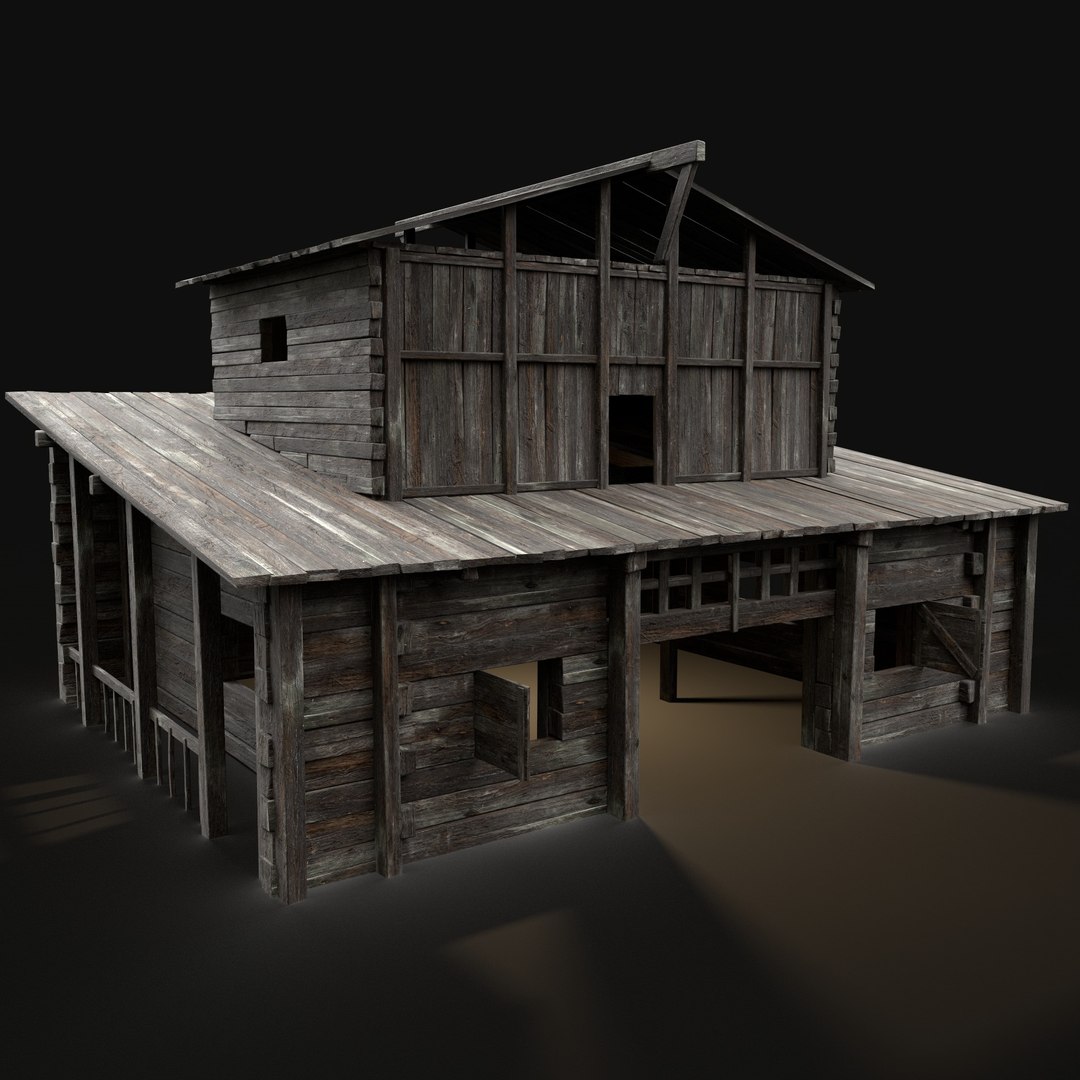 3D House Medieval Granary Model - TurboSquid 1682308