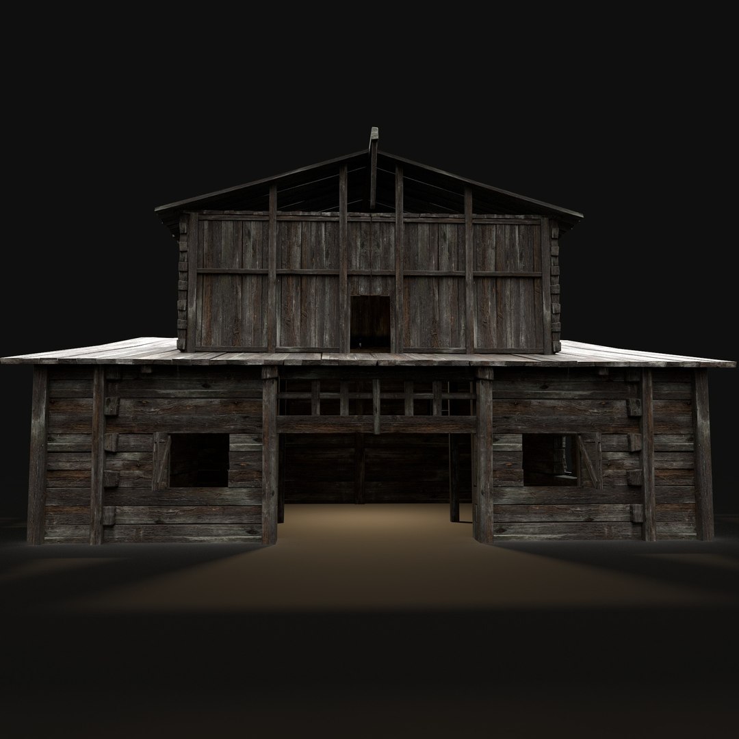 3D House Medieval Granary Model - TurboSquid 1682308
