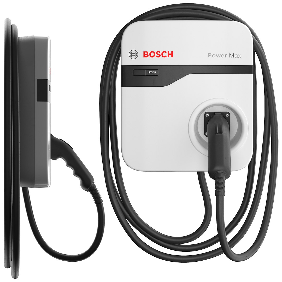 3D Model Bosch Electric Car Power Max Charging Station - TurboSquid 2228295
