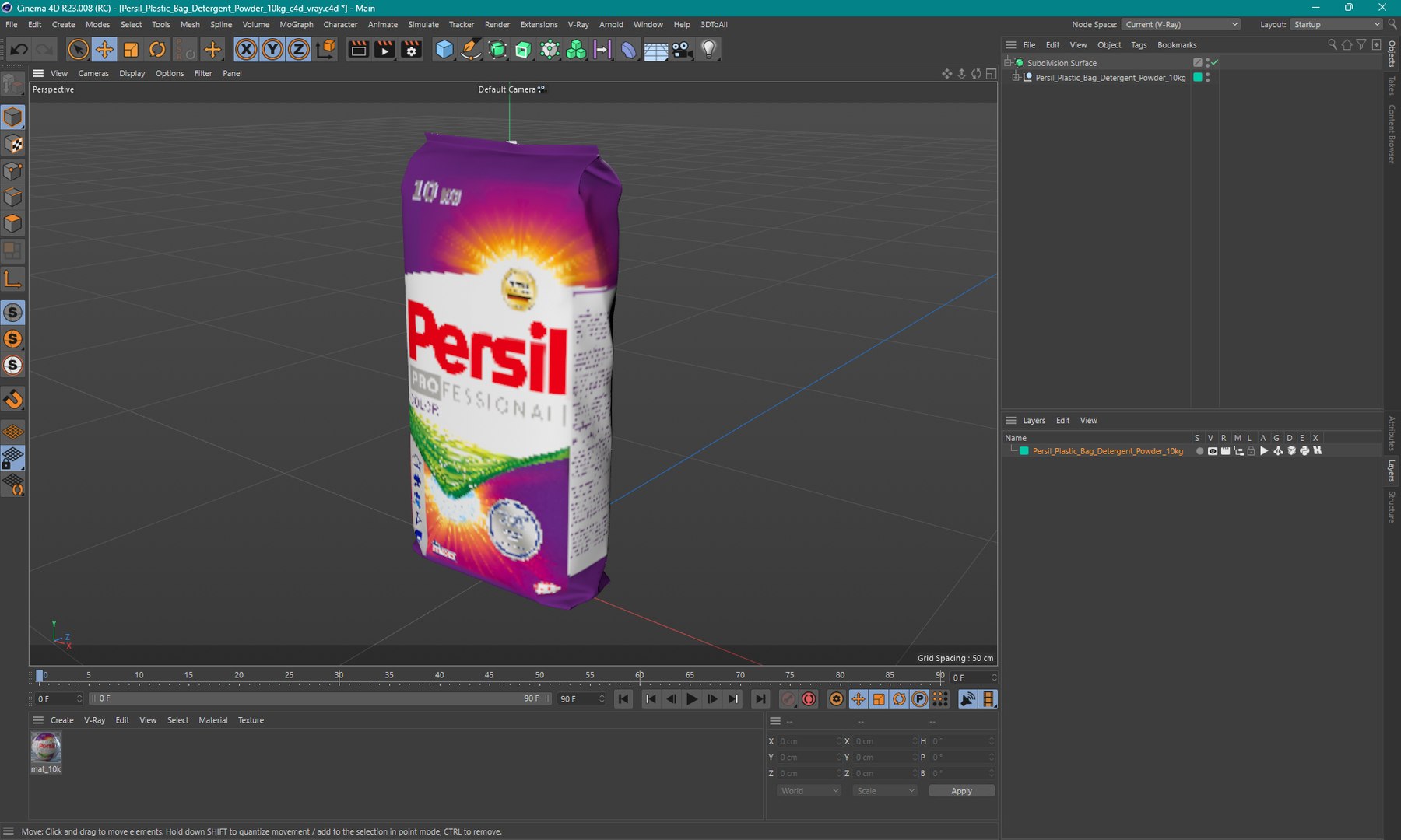 3D Model Persil Plastic Bag Detergent Powder 10kg - TurboSquid 2409989